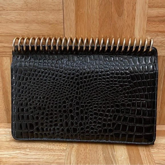 Meyer USA | Bags | Vintage Meyer Usa Black Croc Leather Notebook Spiral ...